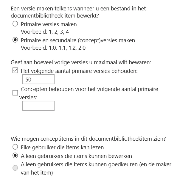 Versiebeheer, het gouden ei van SharePoint
