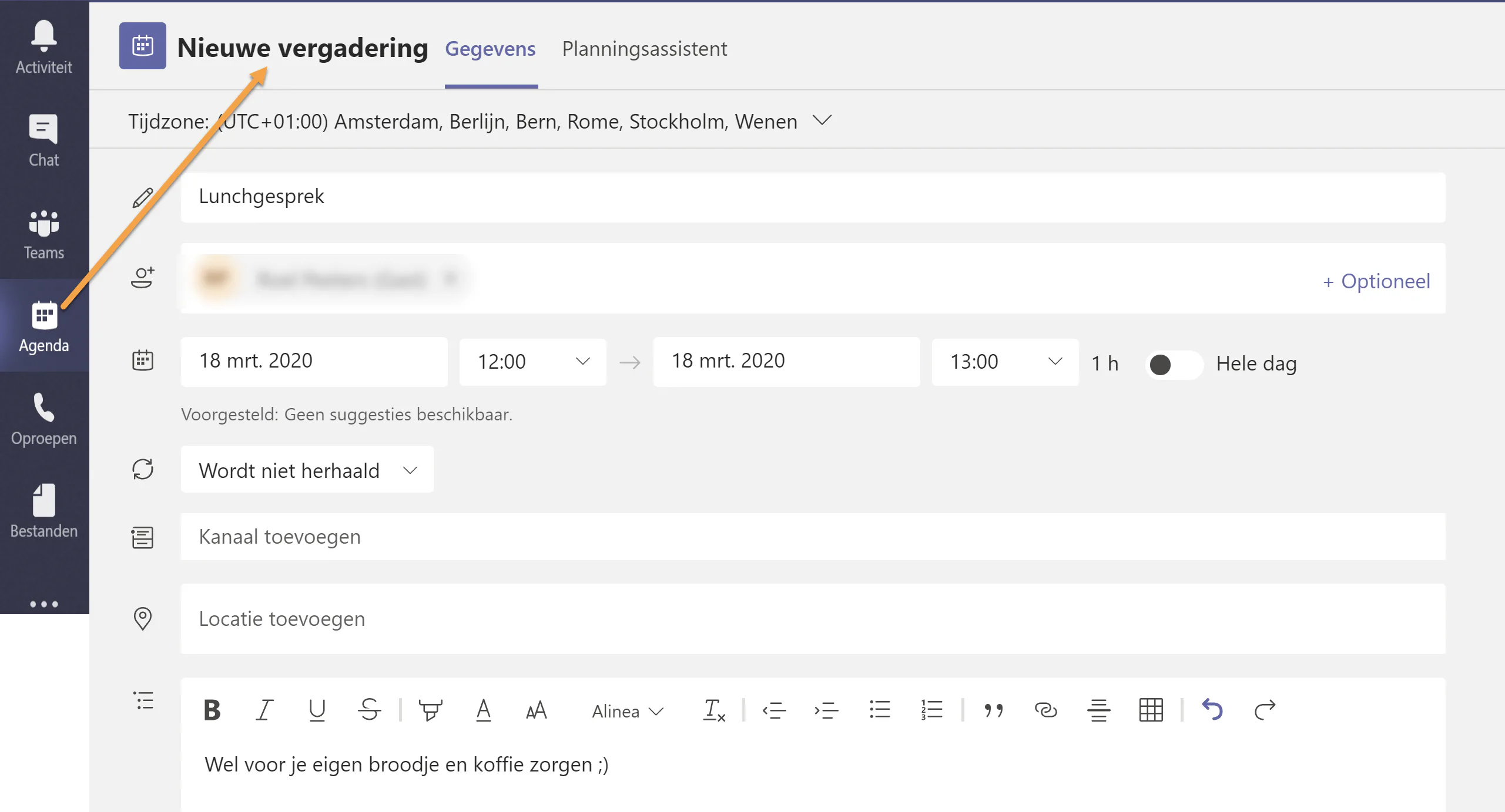 Zo organiseer je een online vergadering in Microsoft Teams