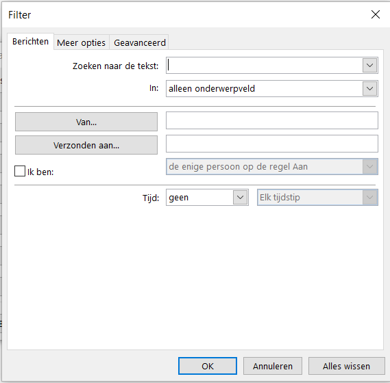 Outlook: kleur aanpassen van binnenkomende mail
