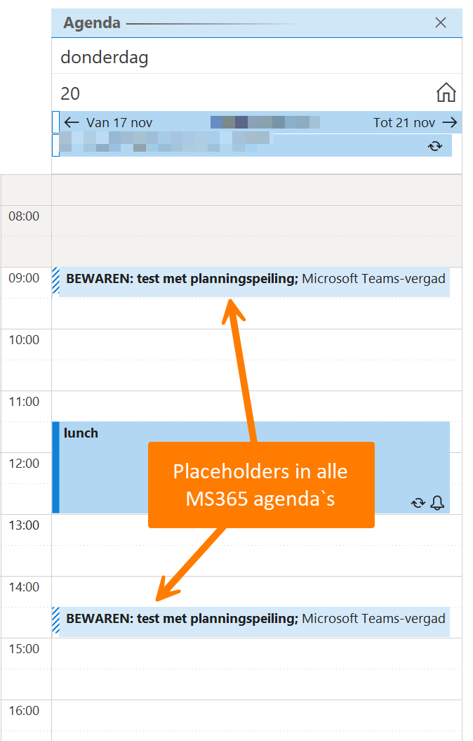 Datums prikken in Outlook